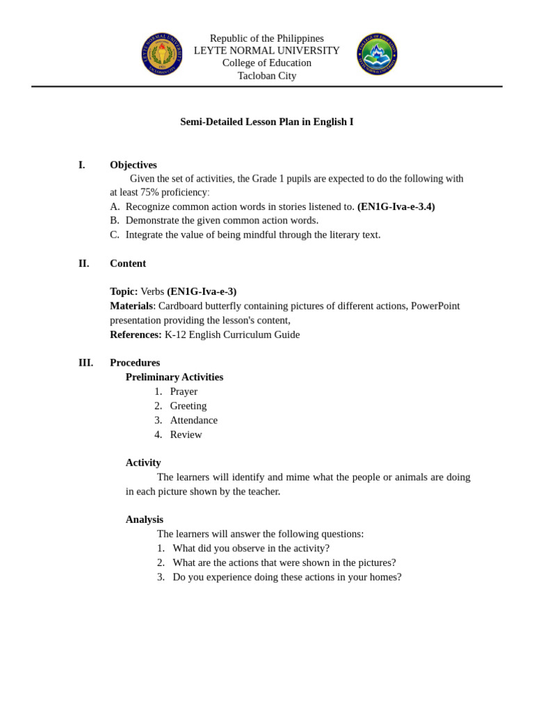 Group-2-SDLP-English Medjo Final | PDF | English Language | Teaching