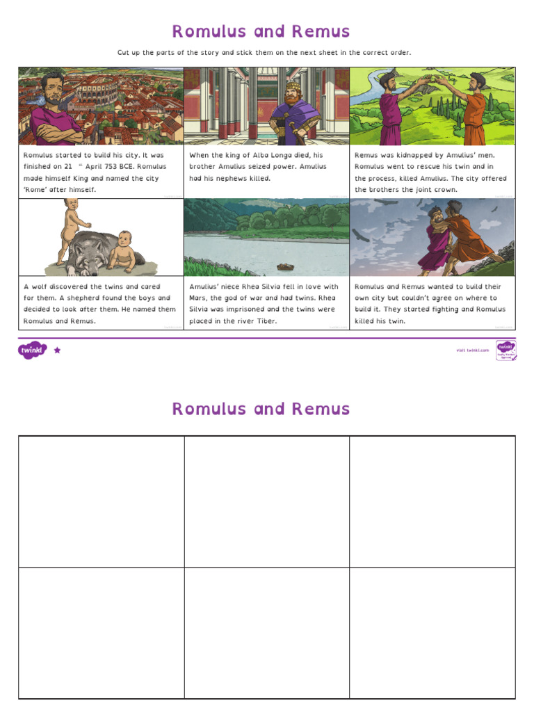 The Legend of Romulus and Remus | PDF | Romulus And Remus | Ancient Rome
