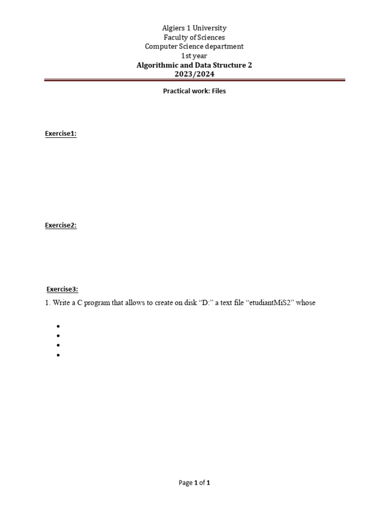 Practical Work | PDF