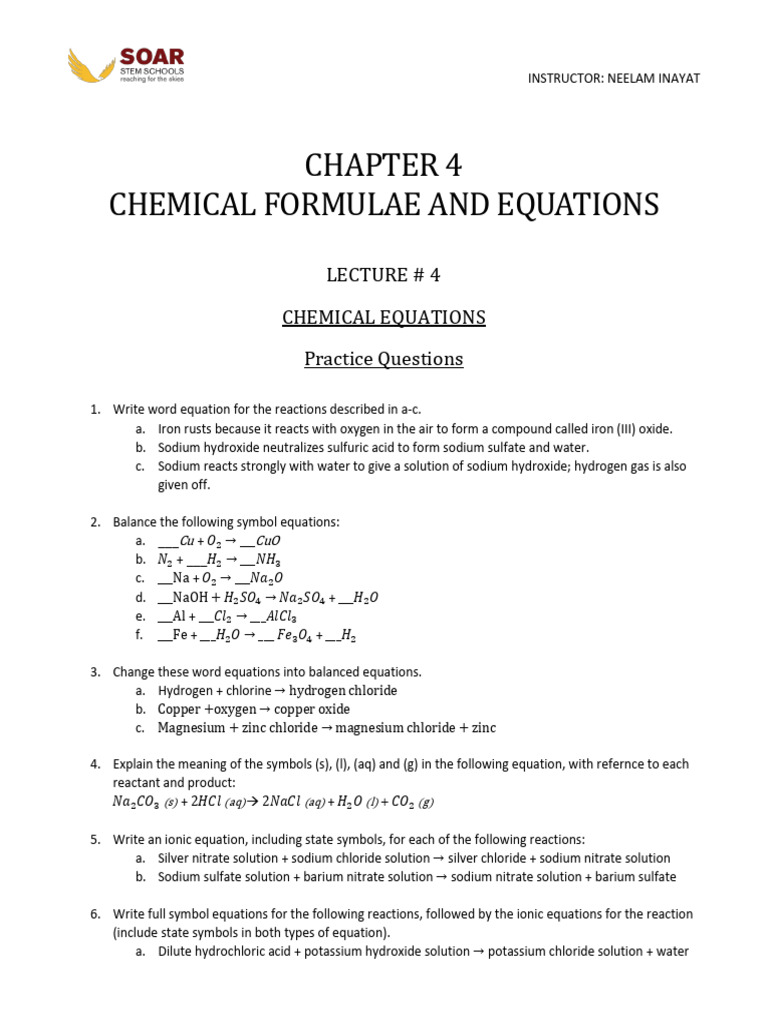 Chapter 4 Lec 4 Prac Qs | PDF