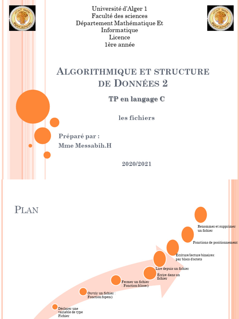 Présentation TP2 en C | PDF | Pointeur (programmation) | Variable (informatique)