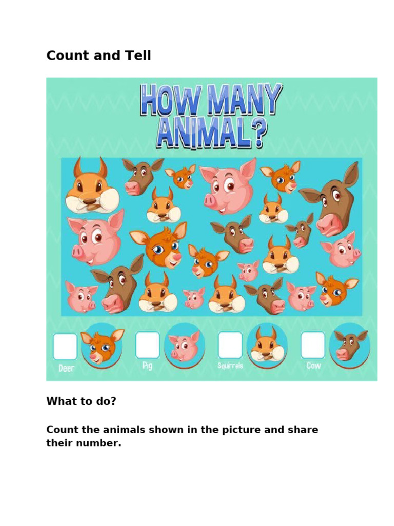 Counting II Numeracy Puzzle in Eng | PDF