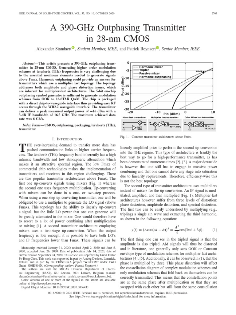 A_390-GHz_Outphasing_Transmitter_in_28-nm_CMOS | PDF | Modulation ...