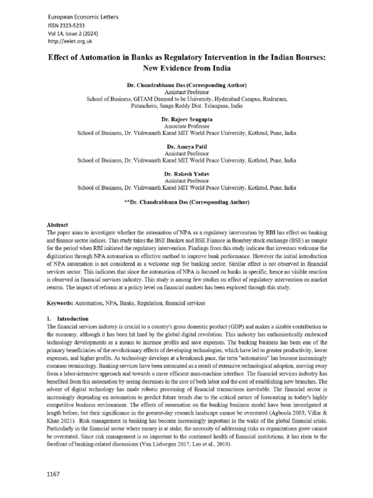 European Economic Letters 2024 | PDF