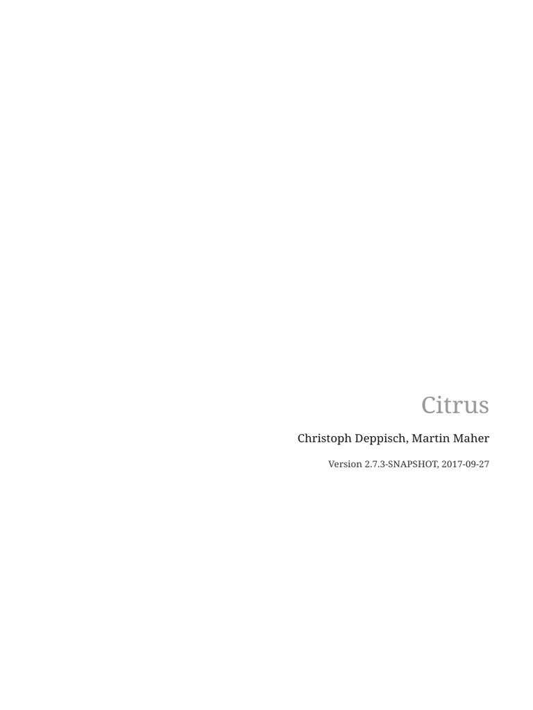 citrus-reference-2.7.2 | PDF | Xml Schema | Xml