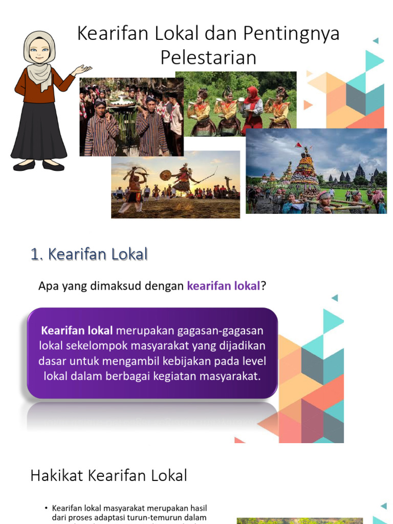 Materi 1 Kearifan Lokal Dan Pentingnya Pelestarian | PDF