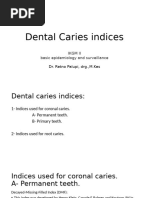 Dental Caries Indices Explained | PDF | Tooth | Medical Specialties