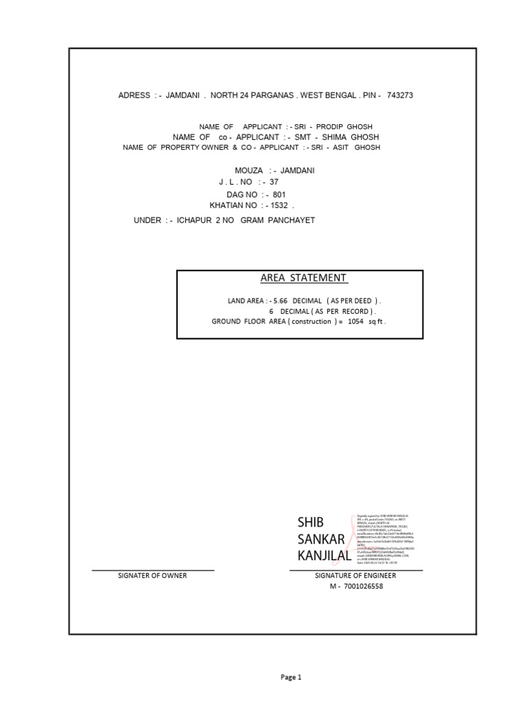 Prodip Ghosh. Final One Page | PDF