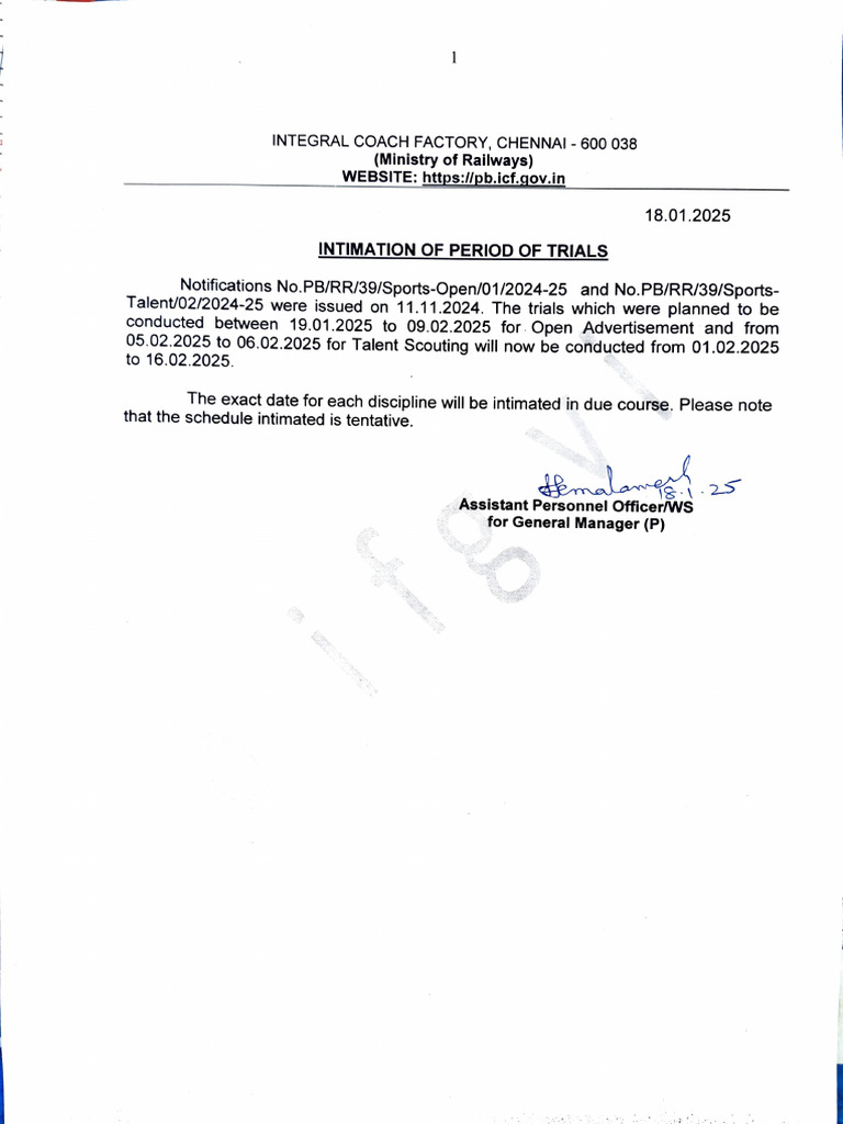 Addendum Sports 18012025 | PDF