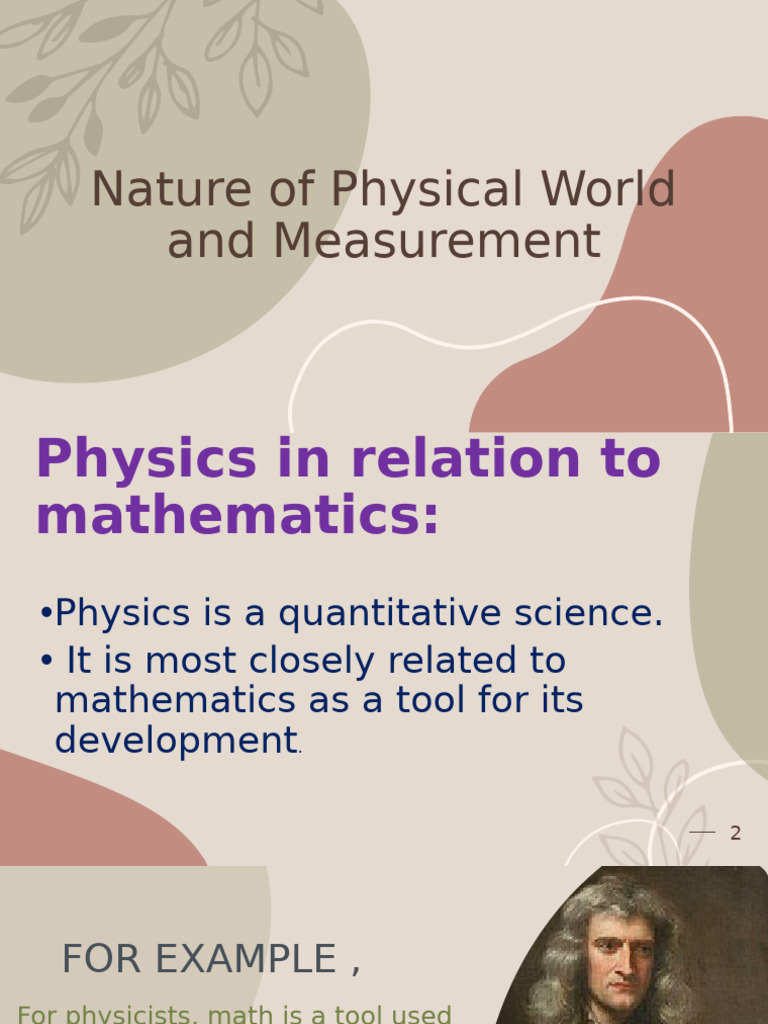 Physics Realted To Maths | PDF