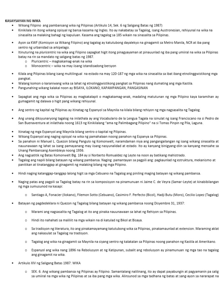 Fildis Reviewer | PDF