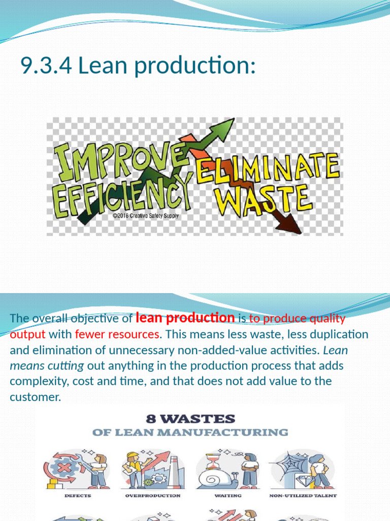 Understanding Lean Production Principles | PDF | Lean Manufacturing ...
