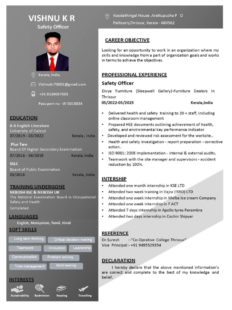 Vishnu K R | PDF