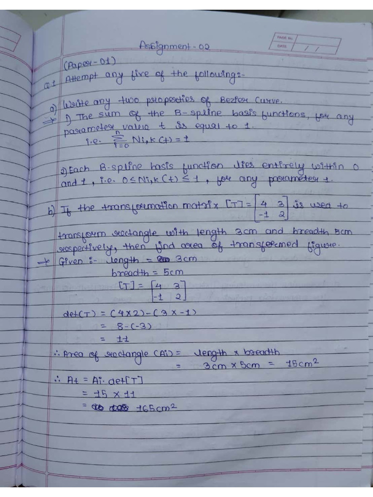 CG. Assignment | PDF