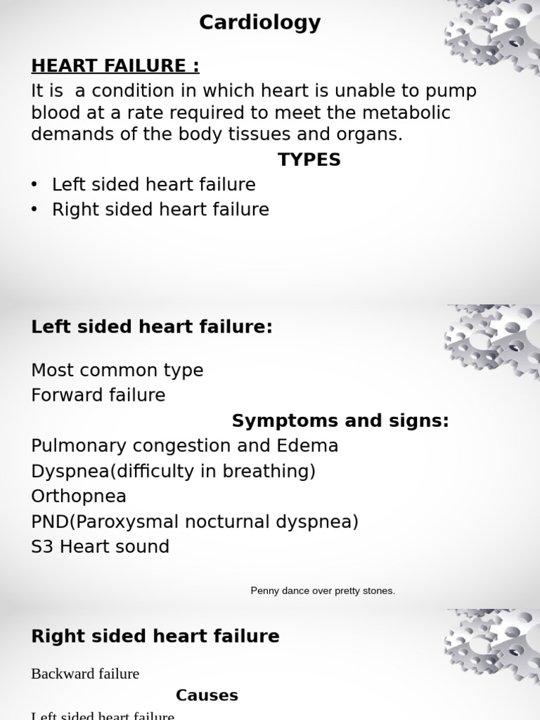 Understanding Heart Failure Types and Management | PDF