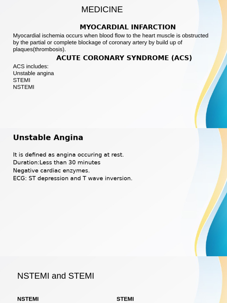 Myocardial Infarction | PDF