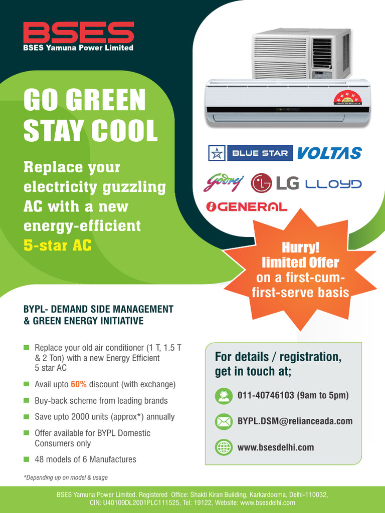 AC Replacement Scheme Leaflet Aug24 | PDF | Electric Power | Electrical ...
