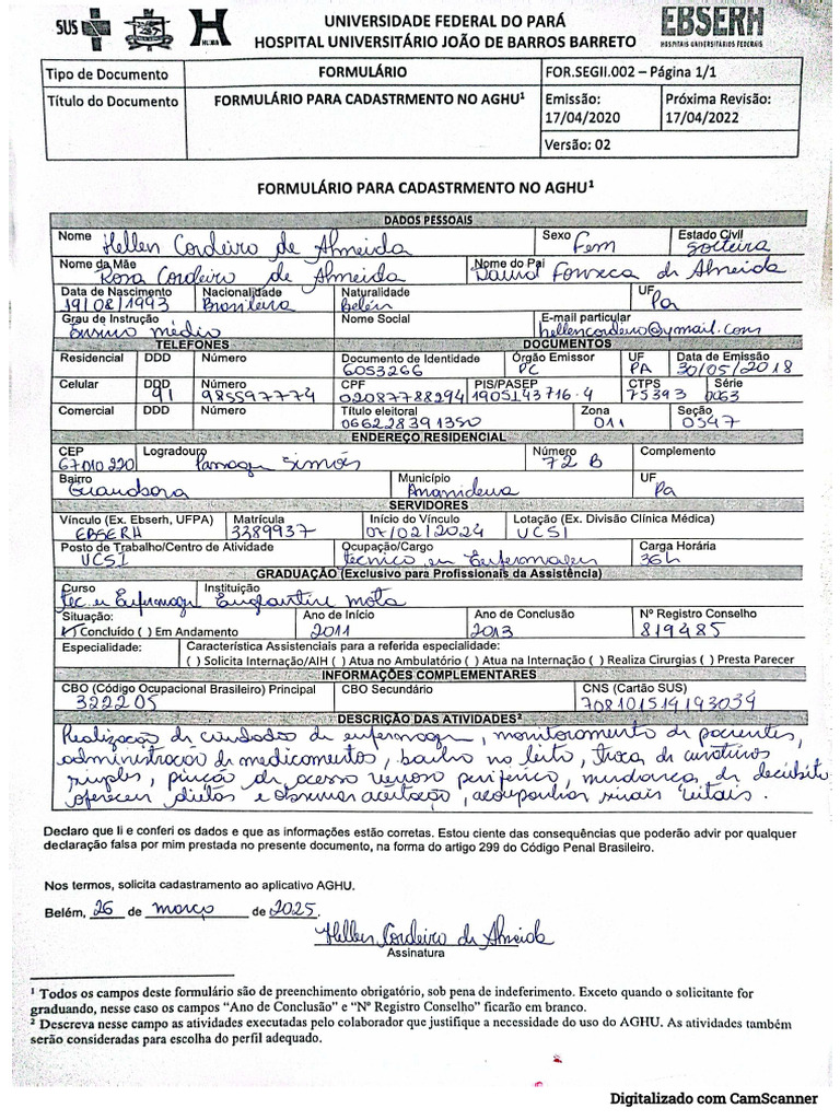 Aghu TEC Hellen Cordeiro de Almeida | PDF