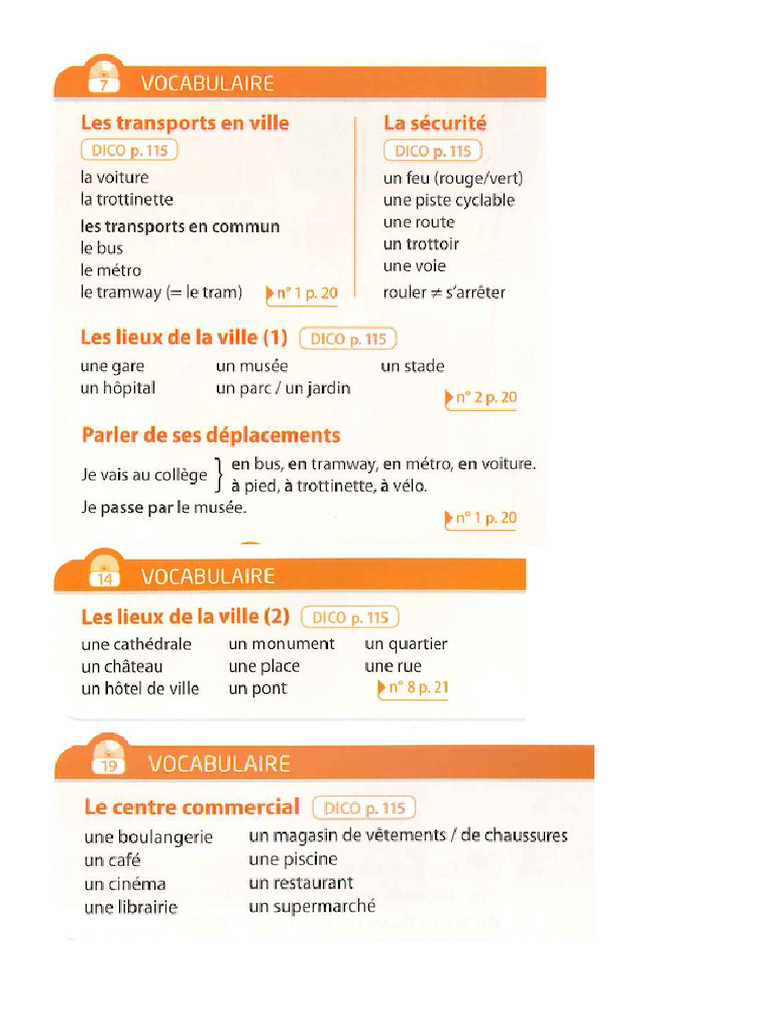 Adomania 2 Stage 1 Vocabulary | PDF