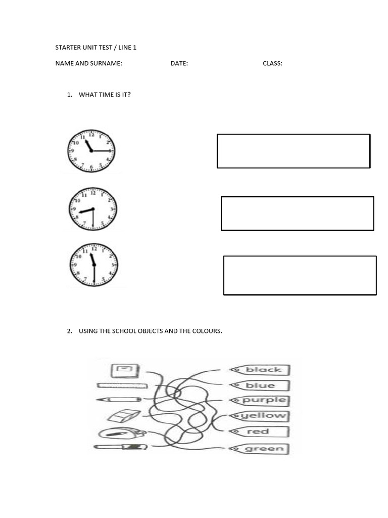 Starter Unit Phases 1A. Mainardi Nicolas. | PDF