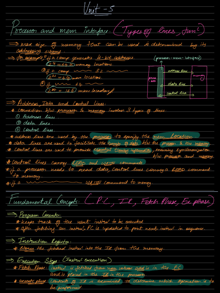 Unit 5 Processor Design | PDF | Computer Memory | Central Processing Unit