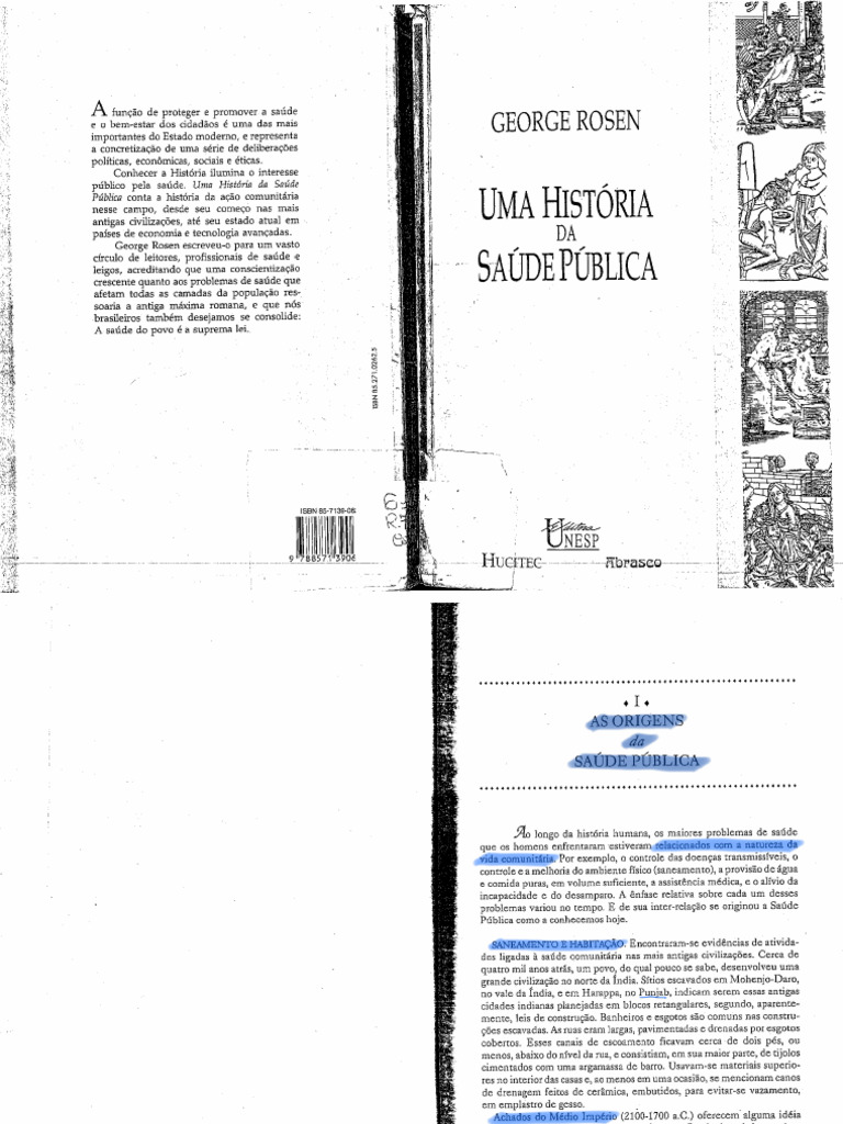 ROSEN GEORGE Uma Historia Da Saude Publica | PDF