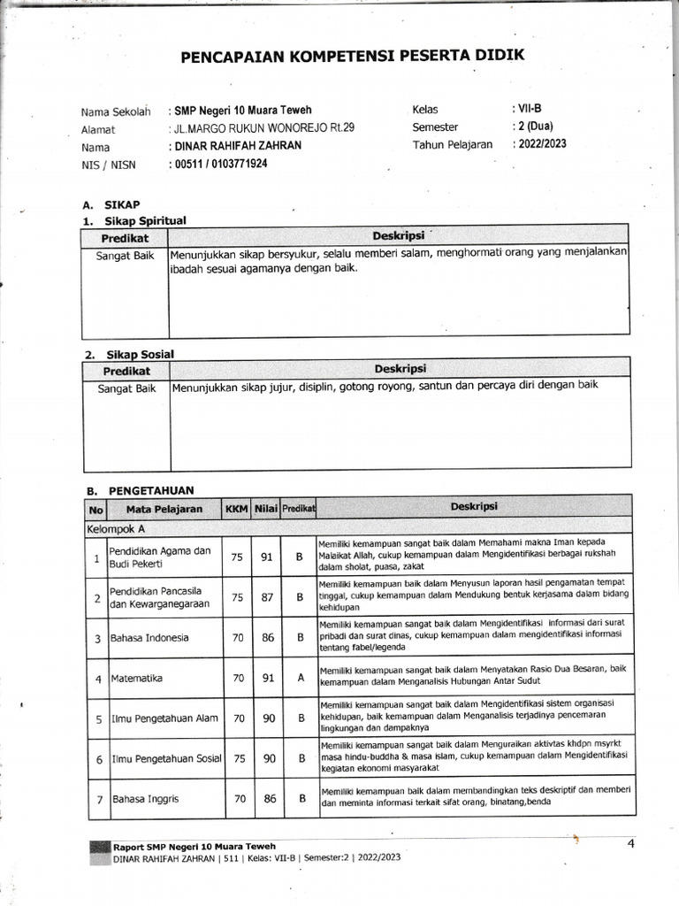 Sem2 Pengetahuan | PDF