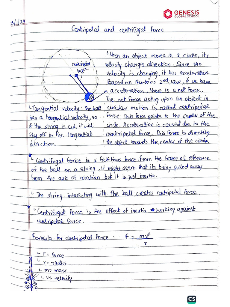 Centripetal Force | PDF