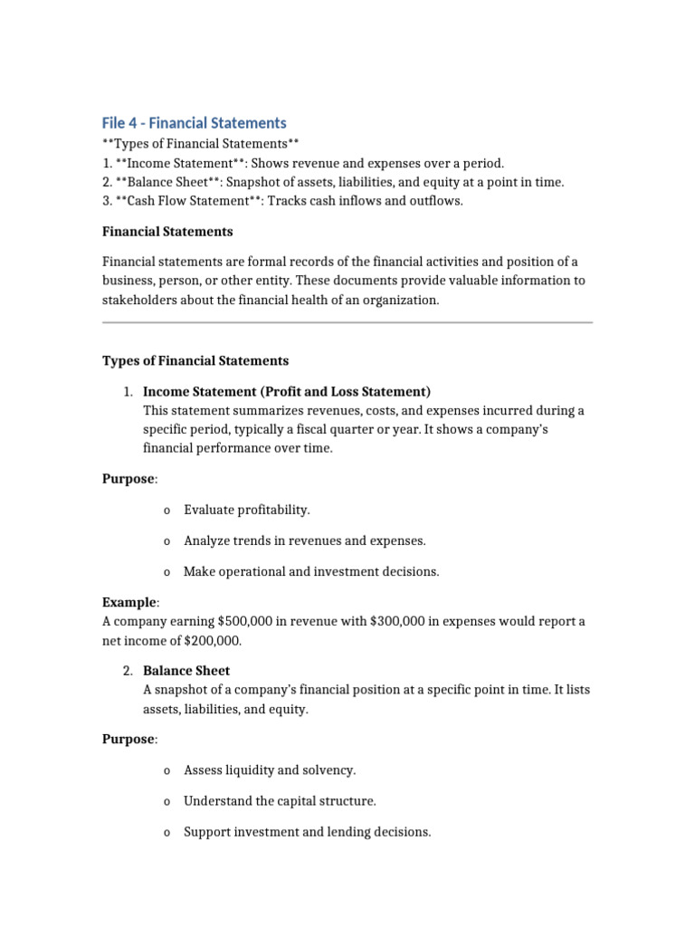 Understanding Financial Statements | PDF | Expense | Equity (Finance)