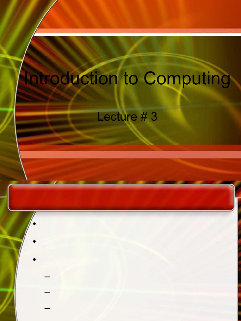 ITC Lecture03 Application Software 3 | PDF | Application Software | Spreadsheet