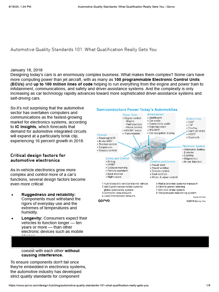 Automotive Quality Standards What Qualification R | PDF | Reliability Engineering | Electronics