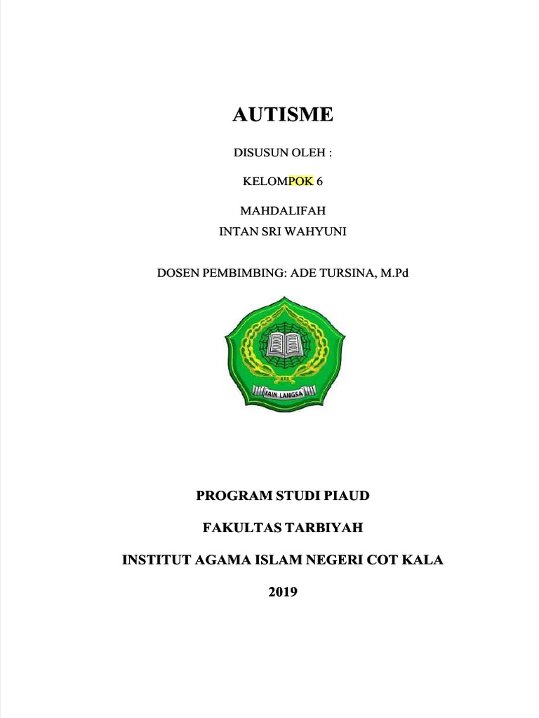PDF Makalah Autisme - Compress | PDF