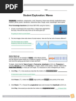 PhET Wave On A String Lab 1 | PDF | Frequency | Waves