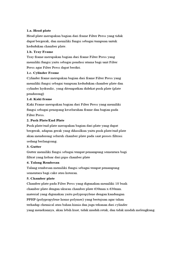 Bagian2 Filter Press | PDF