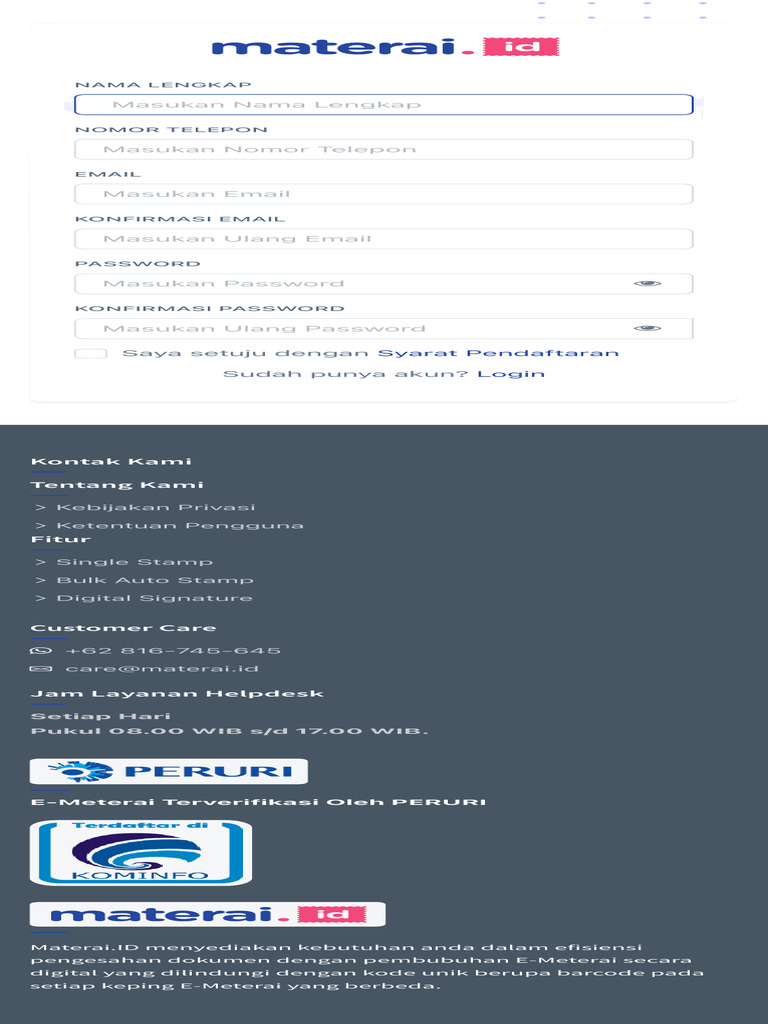 Materai - ID - Pakai E-Meterai Jadi Lebih Mudah | PDF