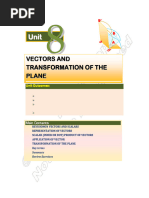Grade 11 Vectors and Trasformation of The Plane (Unit-8) | PDF ...