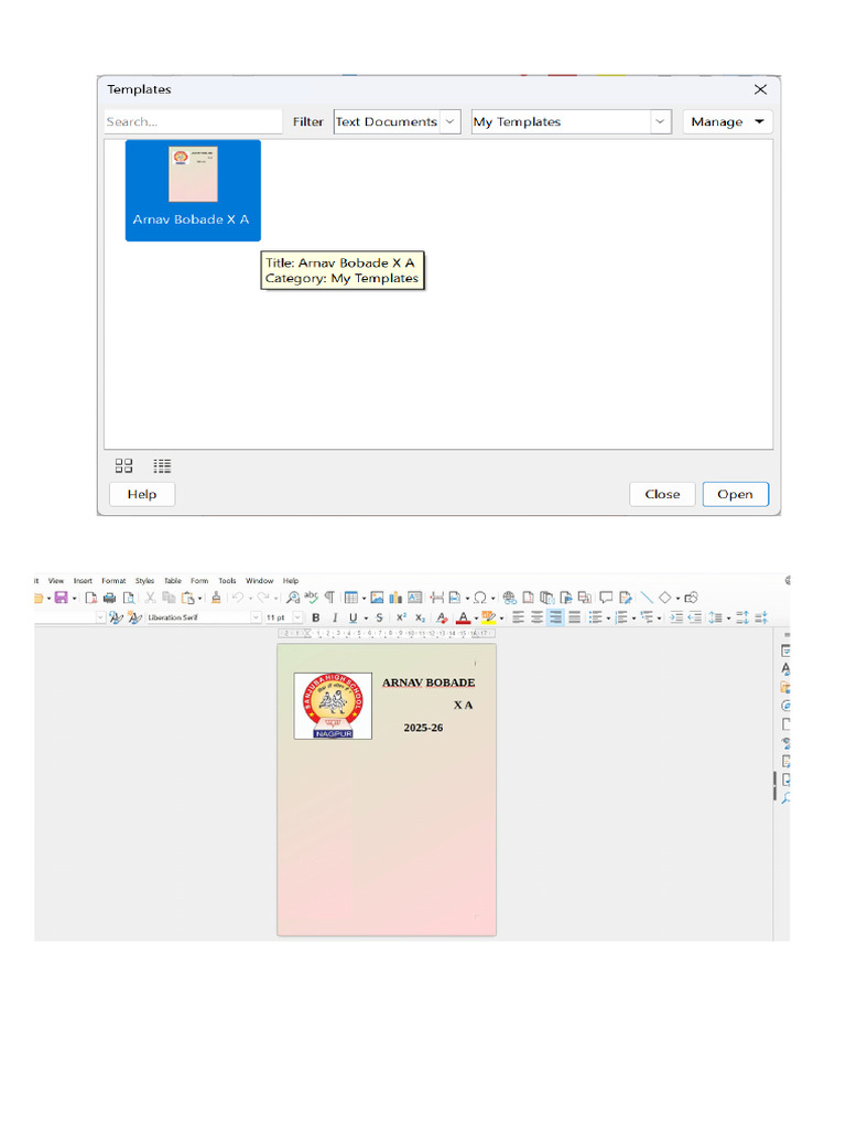 Template Practical Arnav Bobade X A | PDF