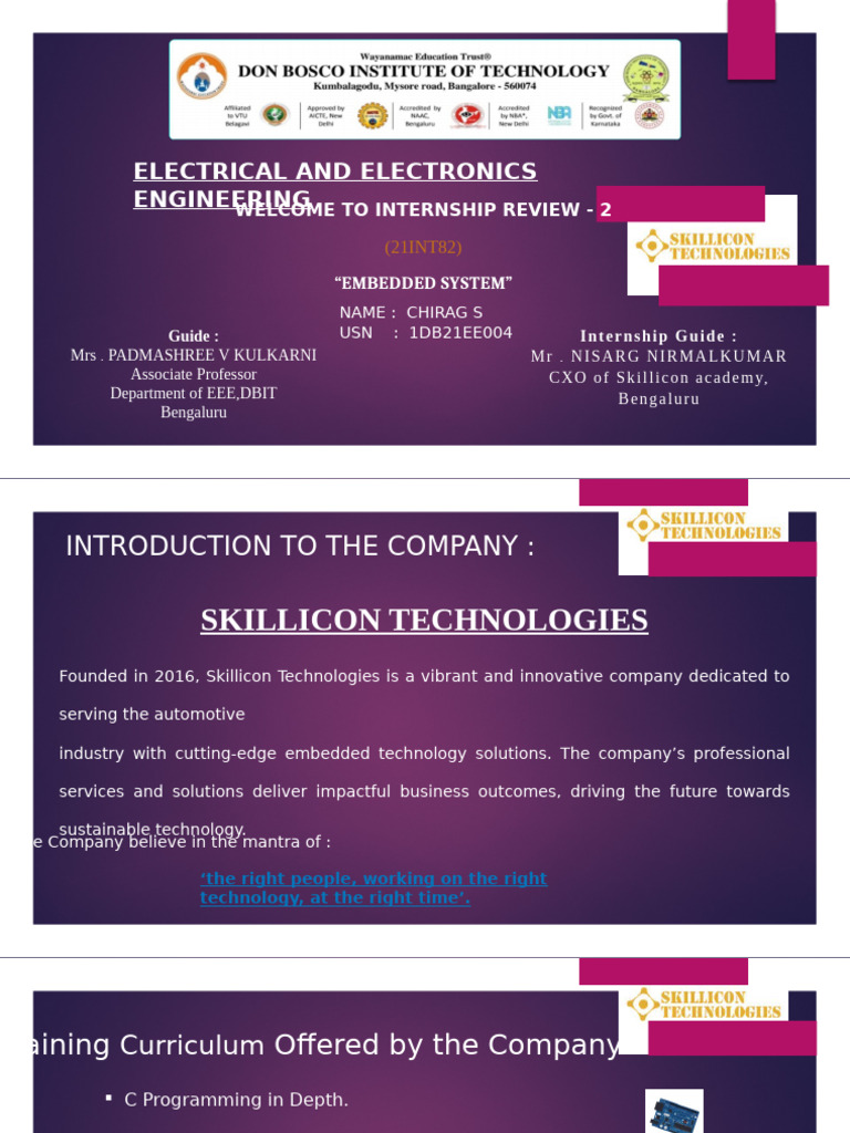 Chirag's Embedded Systems Internship Guide | PDF | Smart Card | Automated Teller Machine