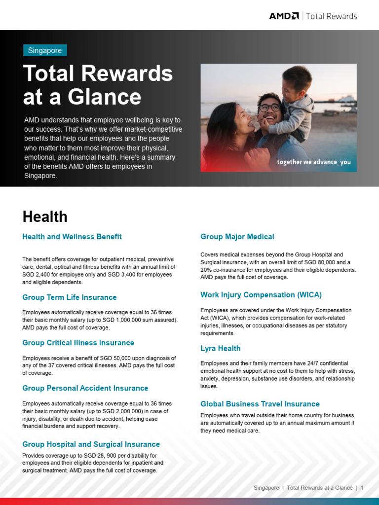 Singapore Benefits at A Glance | PDF | Parental Leave