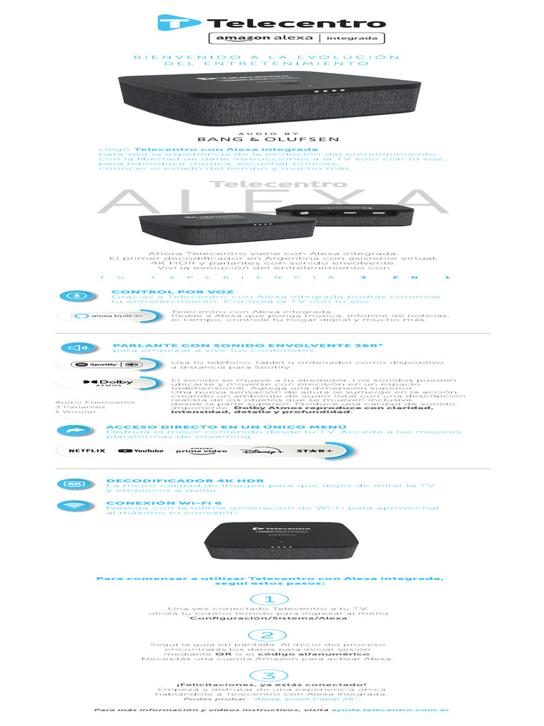 Kit Bienvenida Telecentro Alexa | PDF