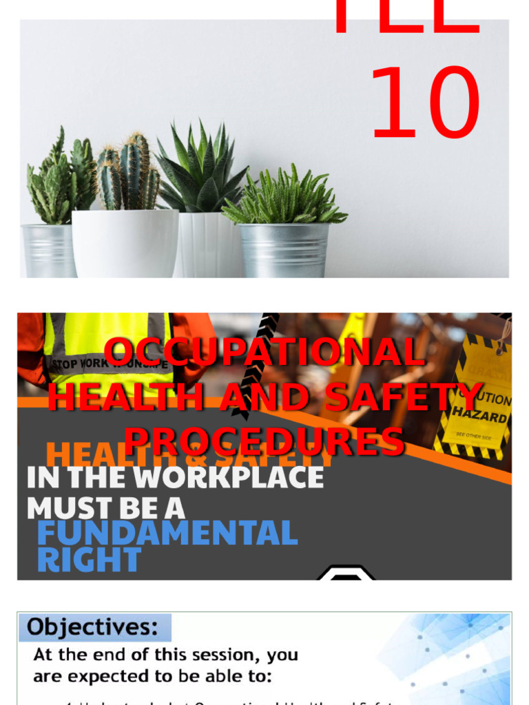 TLE 10-Occupational Health&Safety | PDF