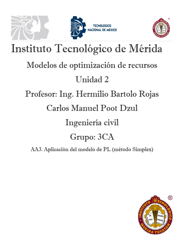 A3u2 Poot Carlos | PDF | Agua | Ingeniería Ambiental