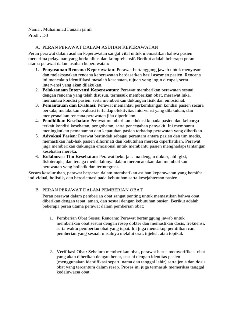 Penyusunan Rencana Keperawatan | PDF