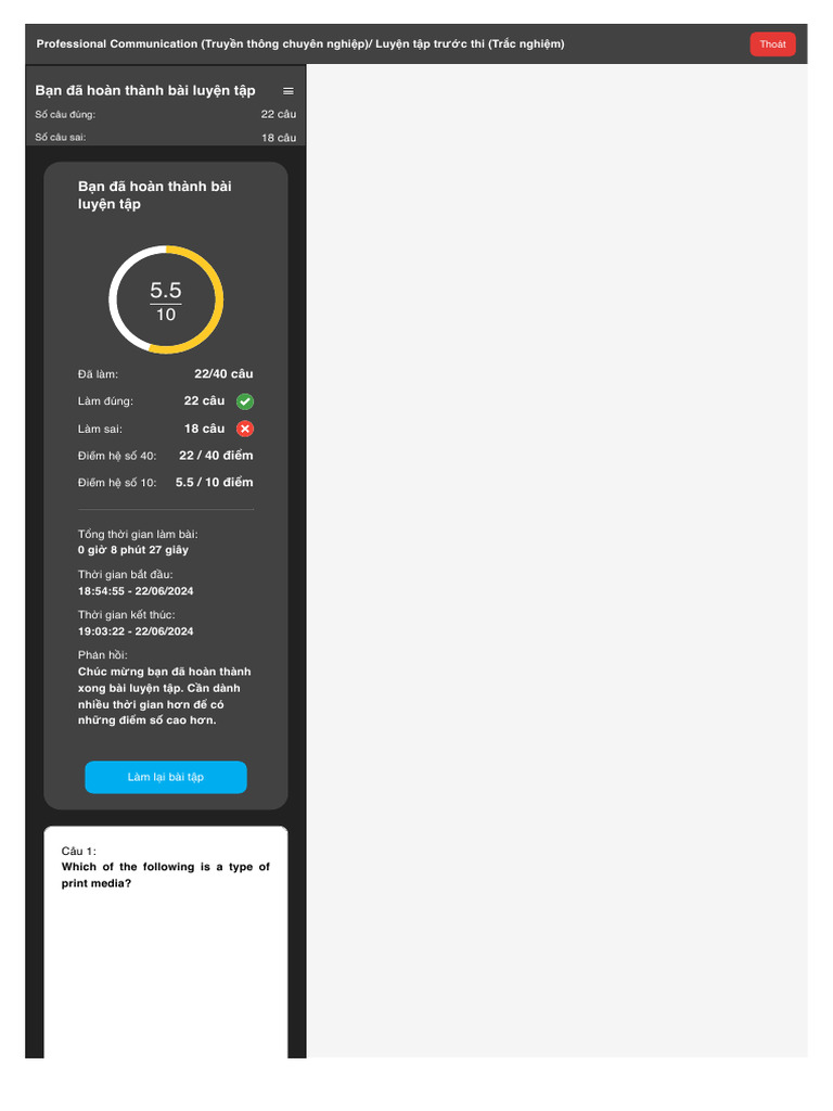 LTTT Trắc Nghiệm | PDF | Mass Media | Technological Convergence