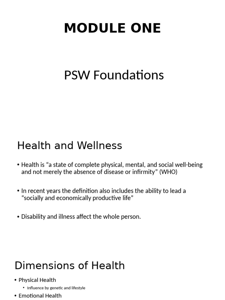 MODULE 1 PSW Foundations | PDF | Stress (Biology) | Anatomical Terms Of ...