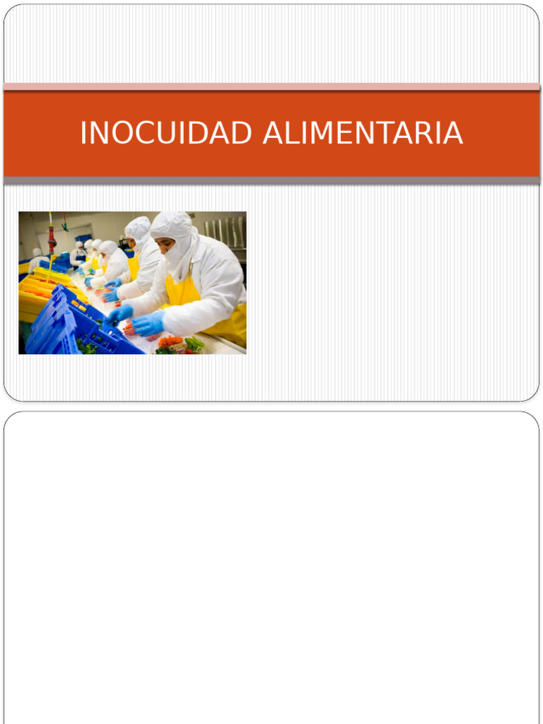 Inocuidad Alimentaria | PDF