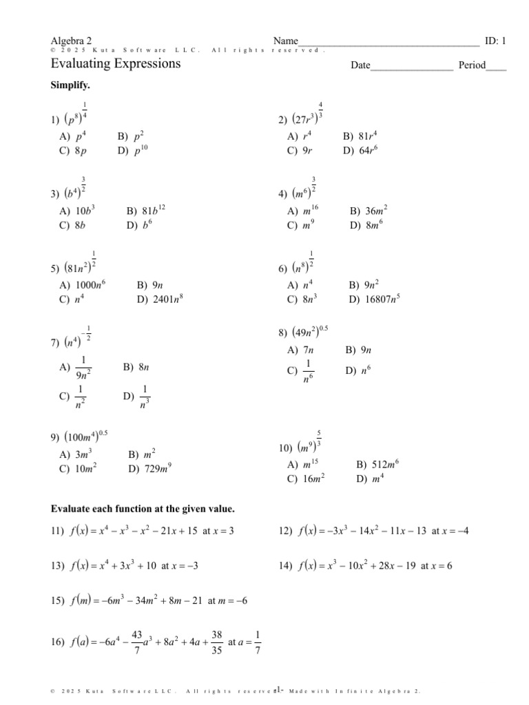 Kaiden Key - Evaluating Expressions1 | PDF