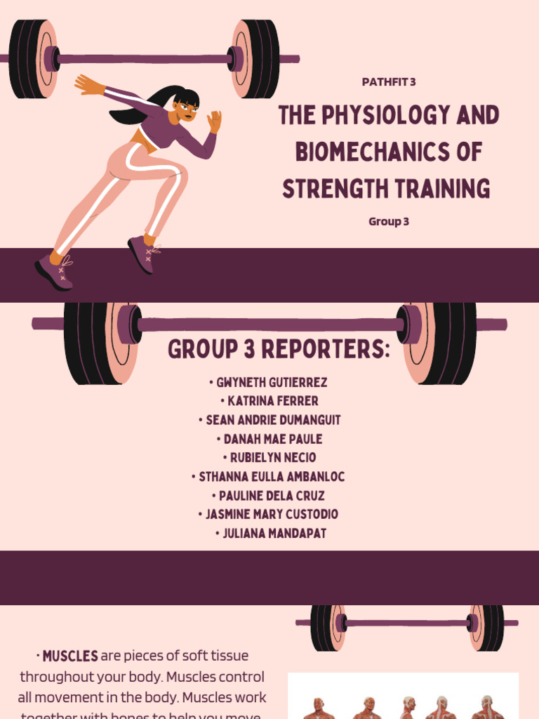 Group 3 The Physiology and Biomechanics of Strength Training | PDF ...