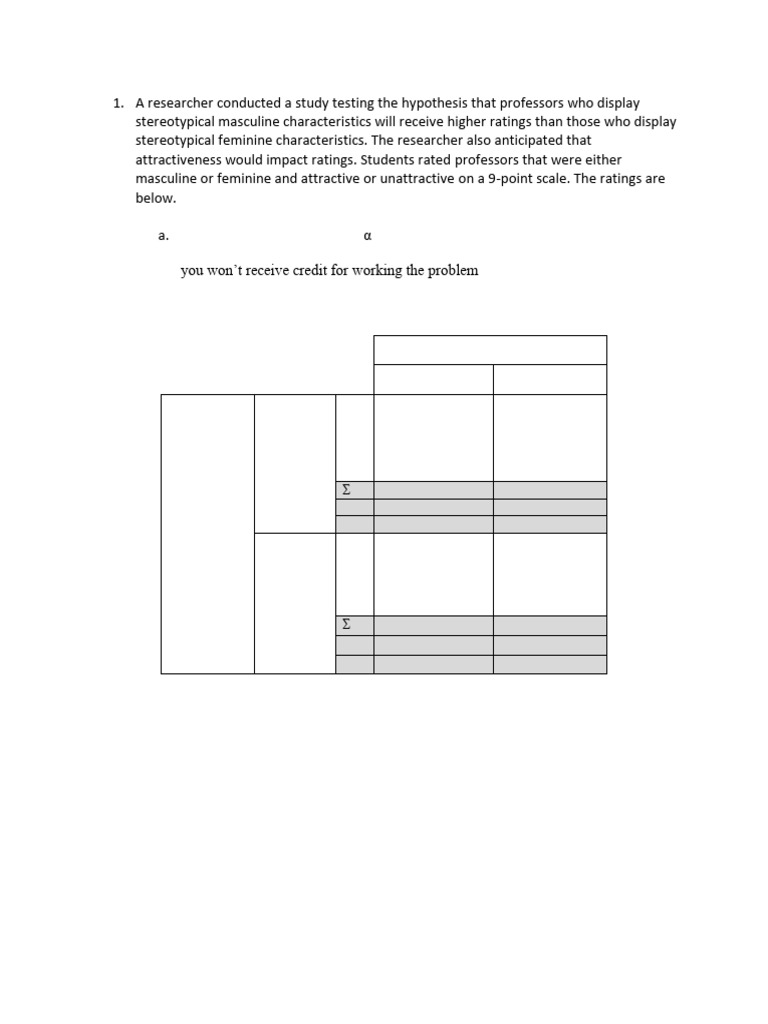 Homework 6 Two Way ANOVA | PDF | Analysis Of Variance | Psychology