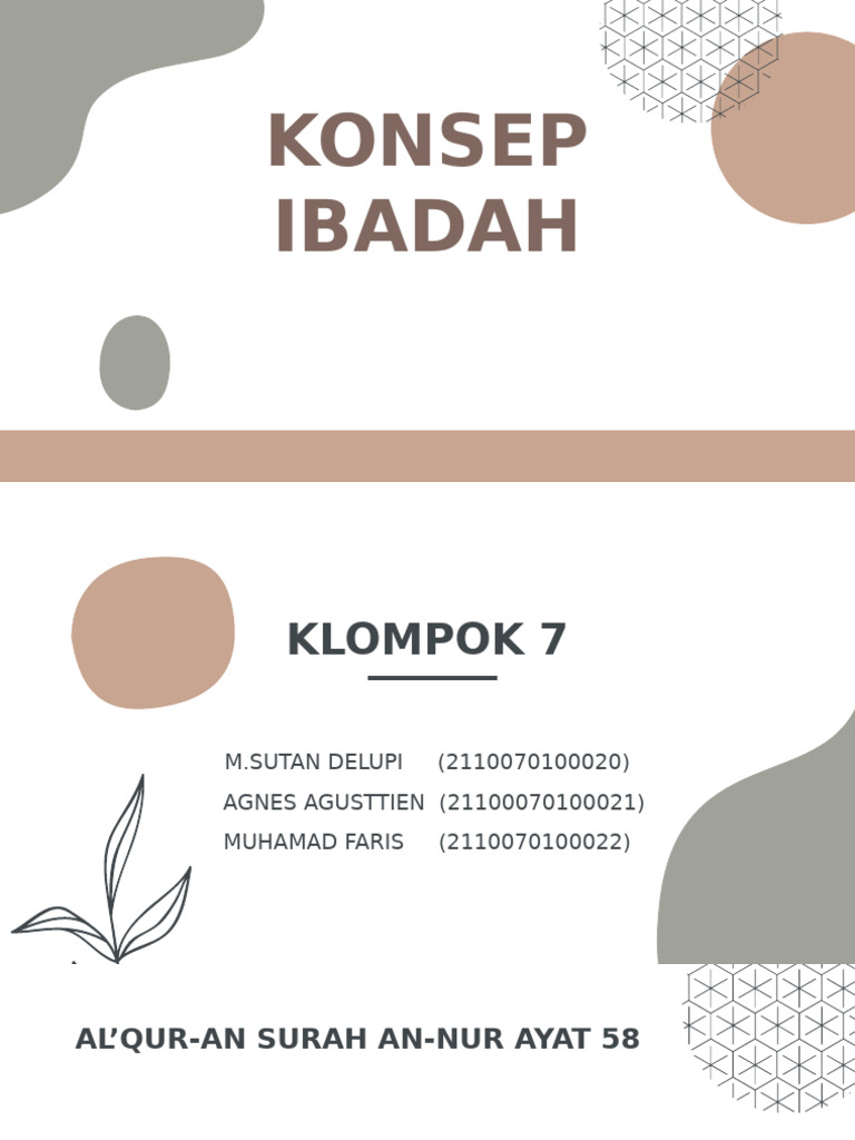 Konsep Ibadah | PDF